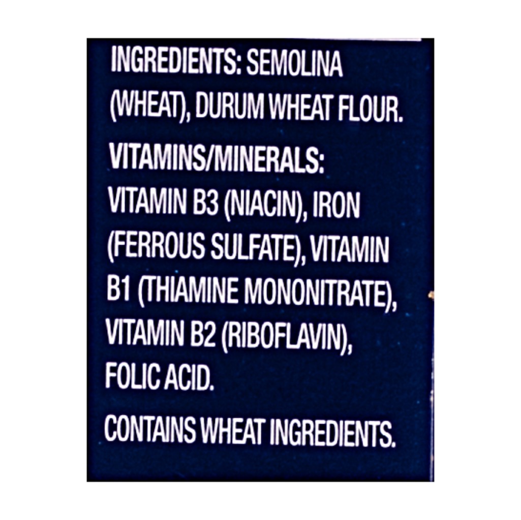Barilla Spaghetti Ingredients