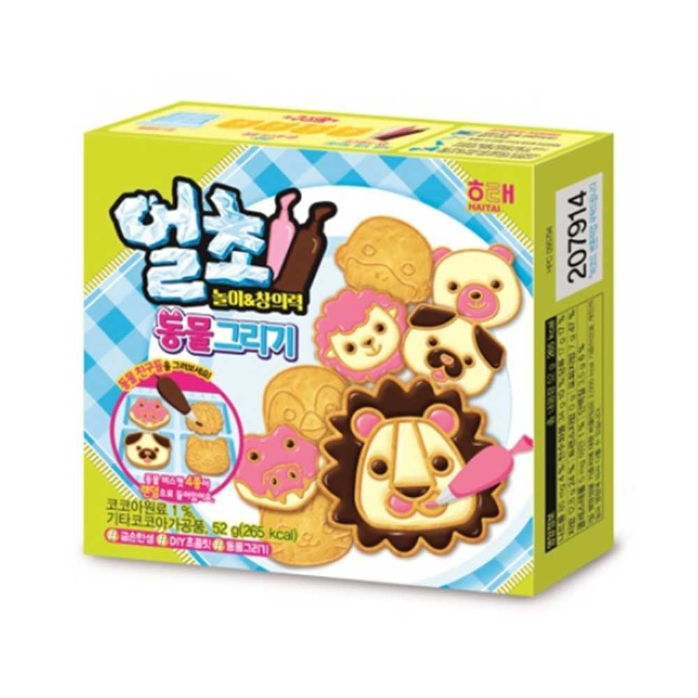 Get Haitai Frozen Chocolate Drawing Animal Cookie 52g Delivered | Weee! Asian Market