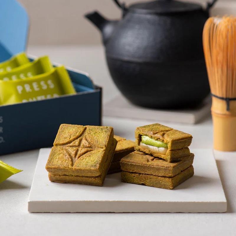 Get Press butter sand sandwich (Uji Matcha) 5 pieces Delivered | Weee ...