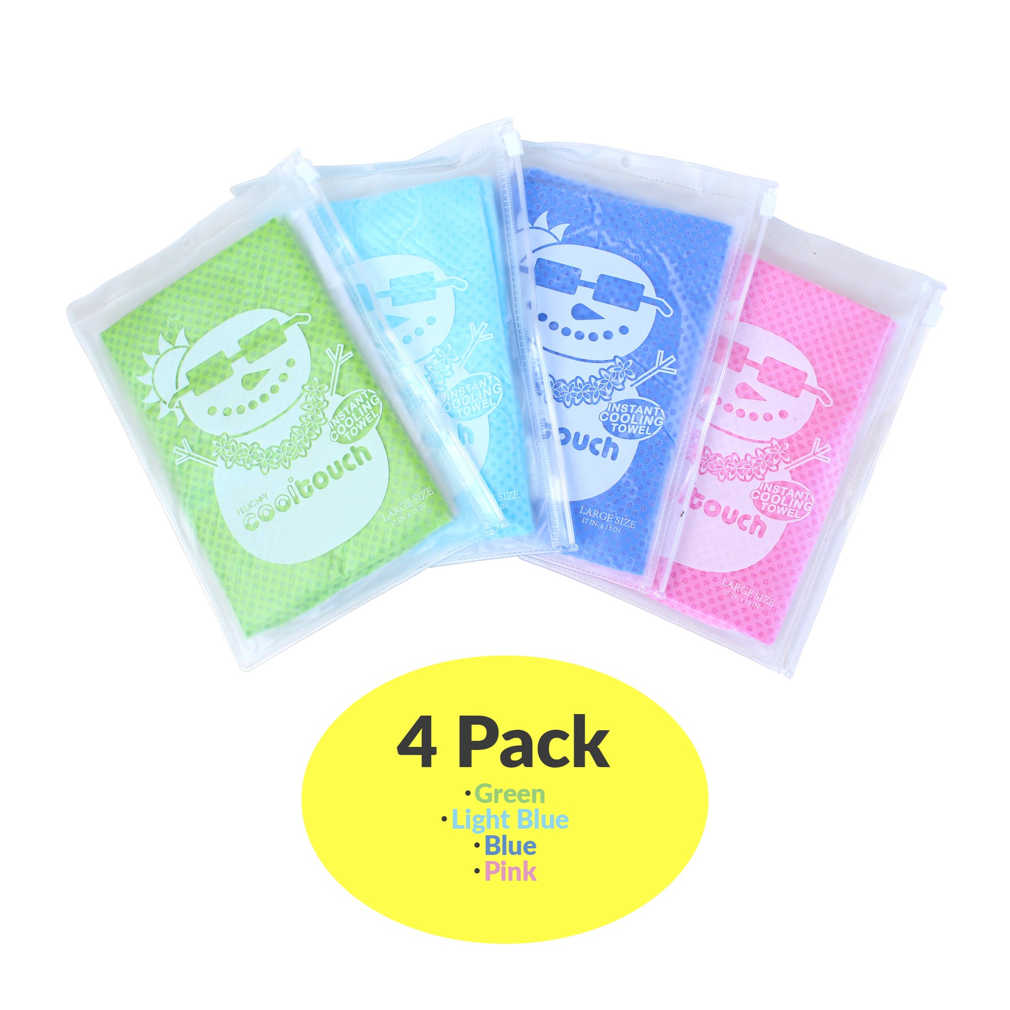 Get Cool Touch Instant Cooling Towel 4 Pack Delivered | Weee! Asian Market
