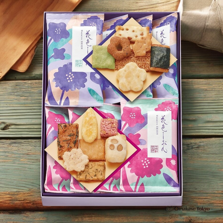 Get Hanairo Shion Rice Crackers Gift Box (8 Bags) Delivered | Weee! Asian Market