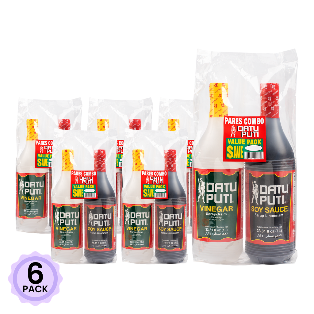 Get Datu Puti Value Pack, Soy Sauce and Vinegar 1000 ml*6 pack Delivered | Weee! Asian Market
