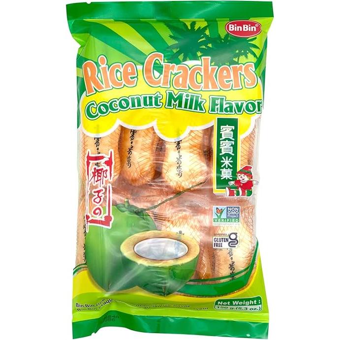 Get Bin Bin Rice Crackers Coconut Milk 5.3oz Delivered | Weee! Asian Market