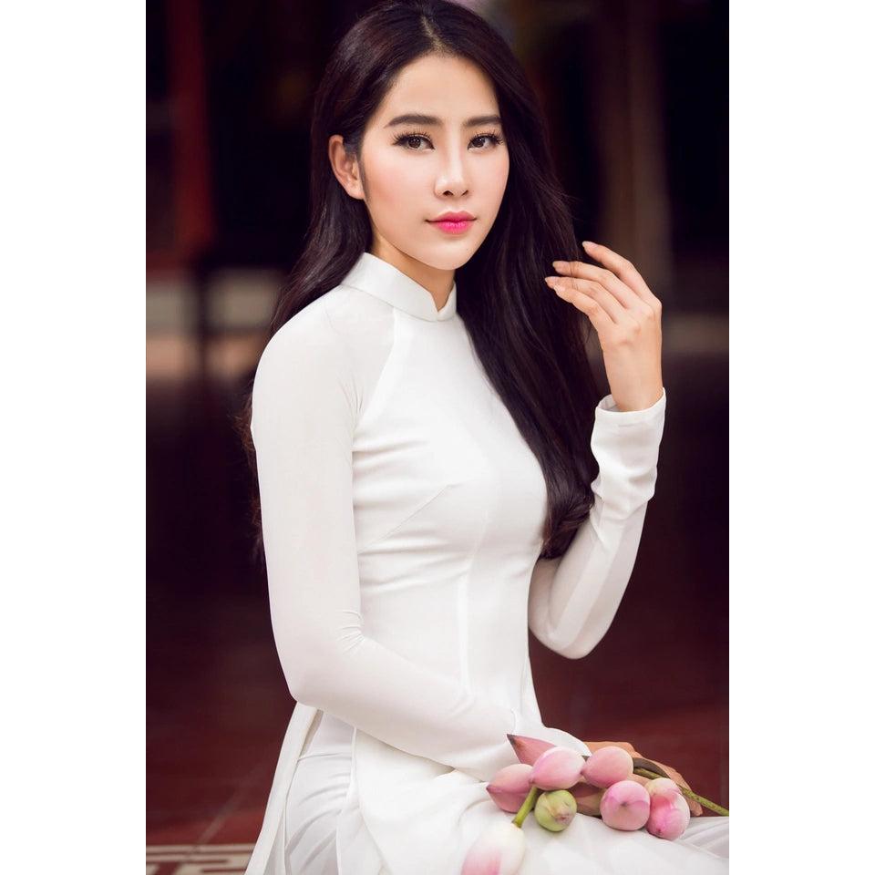 Get Cocolili Size L C021 Silk Ao Dai (with Pants) Delivered | Weee ...