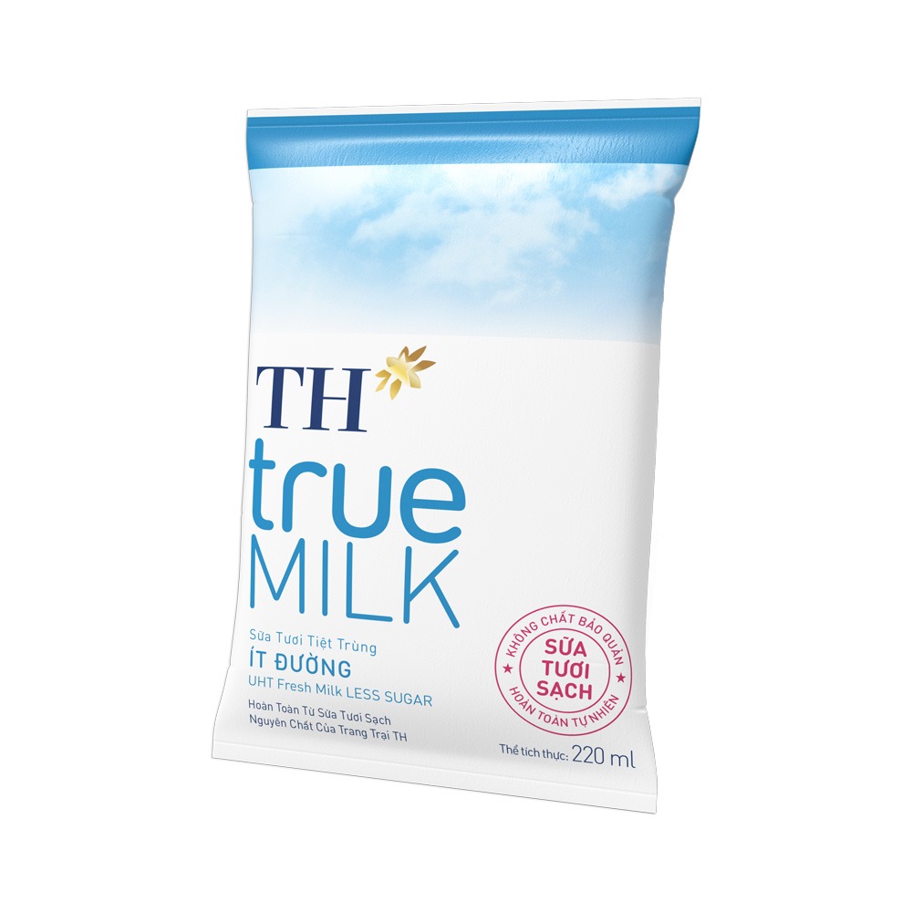 Get TH true MILK Low-Sugar UHT Fresh Milk 220ml BAG Delivered | Weee ...
