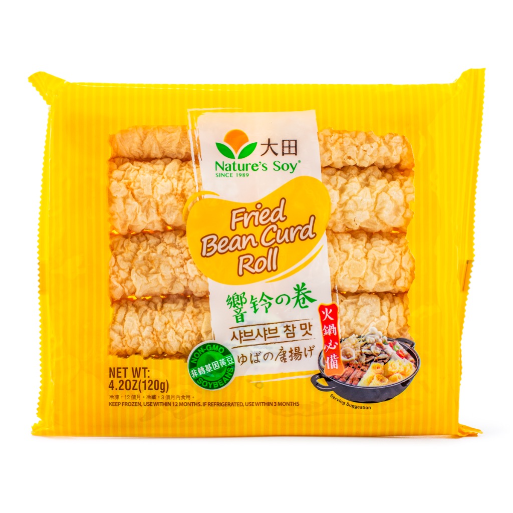 Get Nature's Soy Fried Bean Curd Roll 120 g Delivered | Weee! Asian Market