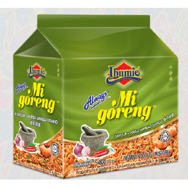 Get Ibumie Always Mi Goreng Sambal Udang pack of 5 Delivered | Weee ...