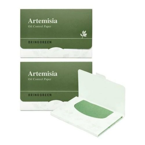 Get BRING GREEN Artemisia Oil Control Paper Double Set (70 Sheets x 2 ...