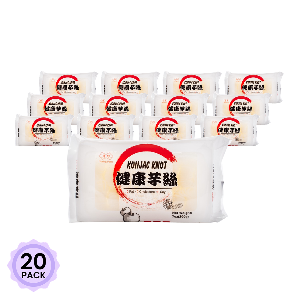 Get Spring Farm Konjac Knot Yam Noodles 200 g*20 pack Delivered | Weee ...