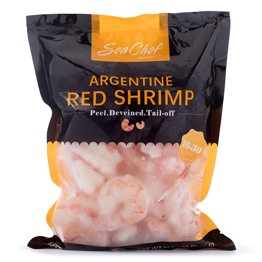Wild Argentine Red Shrimp, Peeled and Deveined 16-30ct, Frozen - Weee!