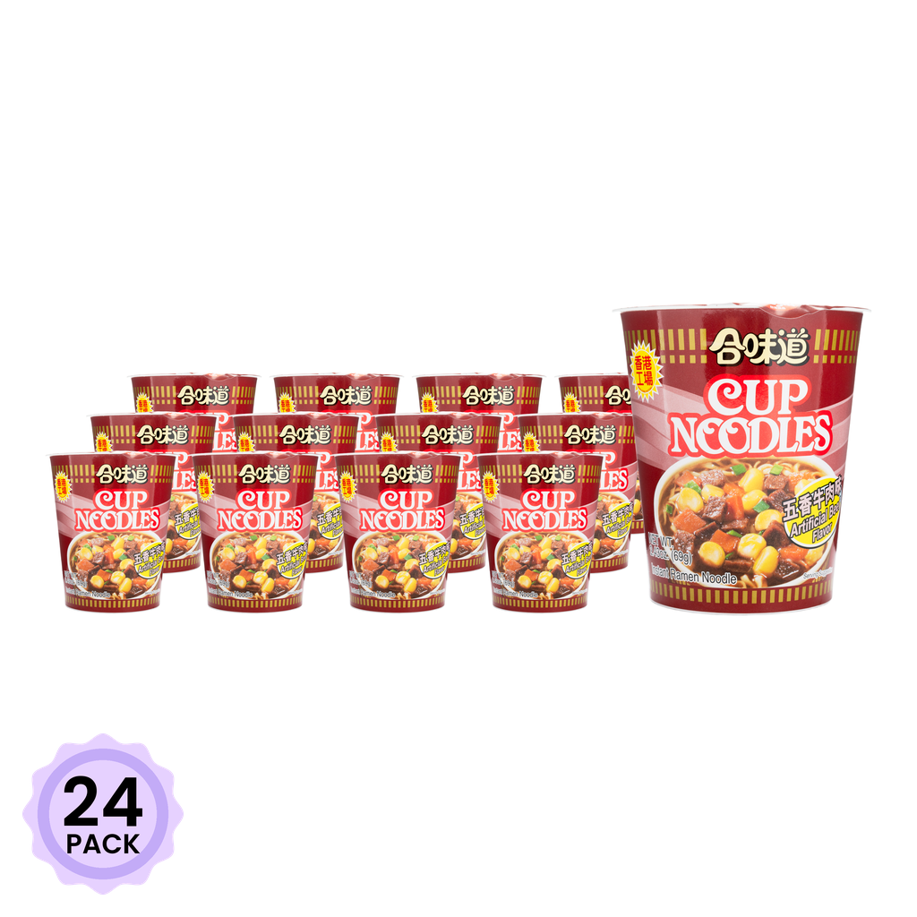 Get Nissin Beef Flavor Cup Noodles 72 g*24 pack Delivered | Weee! Asian ...