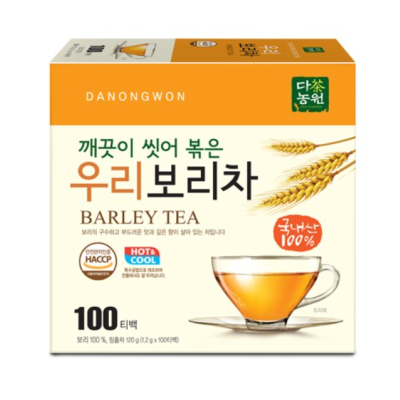 Get [Korea Direct] Wash and stir-fry barley tea, 1.2g, 100 tea bags ...
