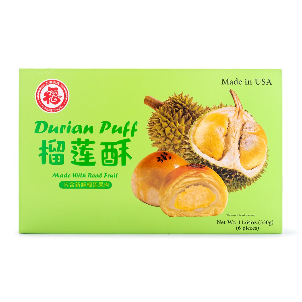 Get Fortune Bakery Durian Puff Pastry, 6pcs Delivered | Weee! Asian Market