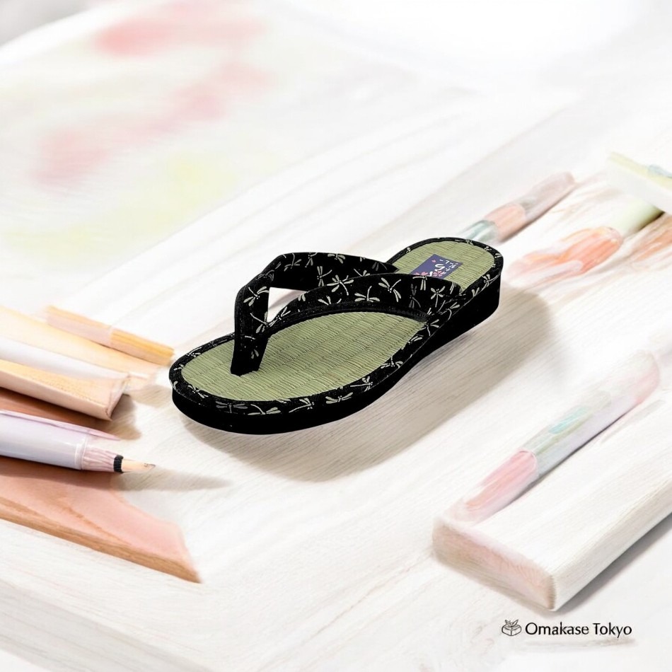 Get Daimyo Shokai Tatami Folding Sandals 3560 Black L 200 g Delivered ...