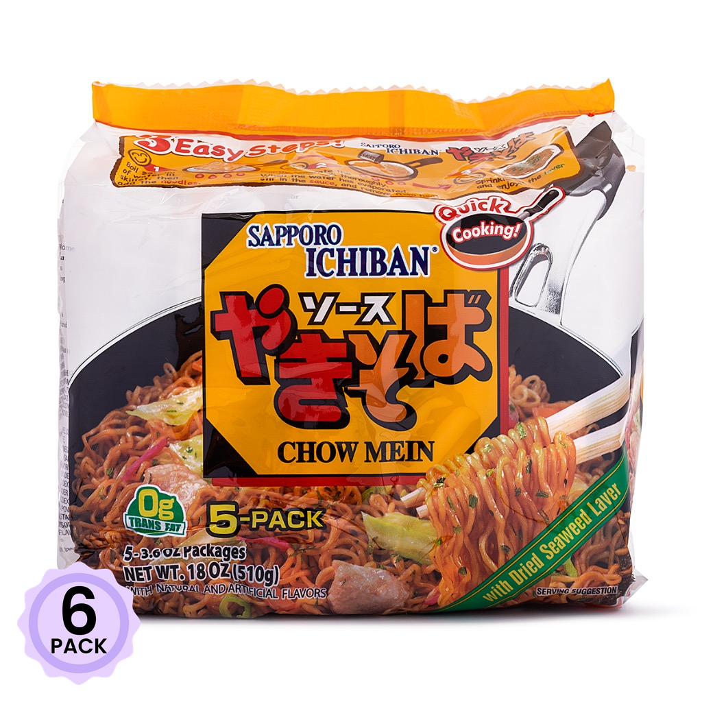 Get Sapporo Ichiban Instant Noodle, Yakisoba 5pk 18 oz*6 pack Delivered ...