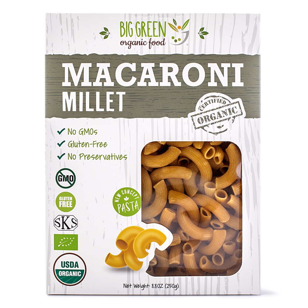 Get Big Green Organic Millet Macaroni Delivered | Weee! Asian Market