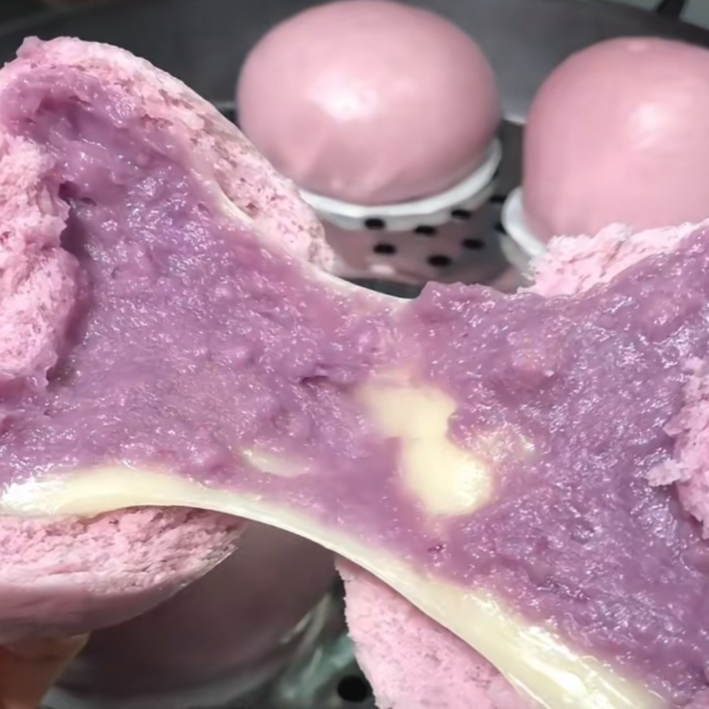 Get Hand-Made Purple Yam & Mochi Bun 6pcs Delivered | Weee! Asian Market