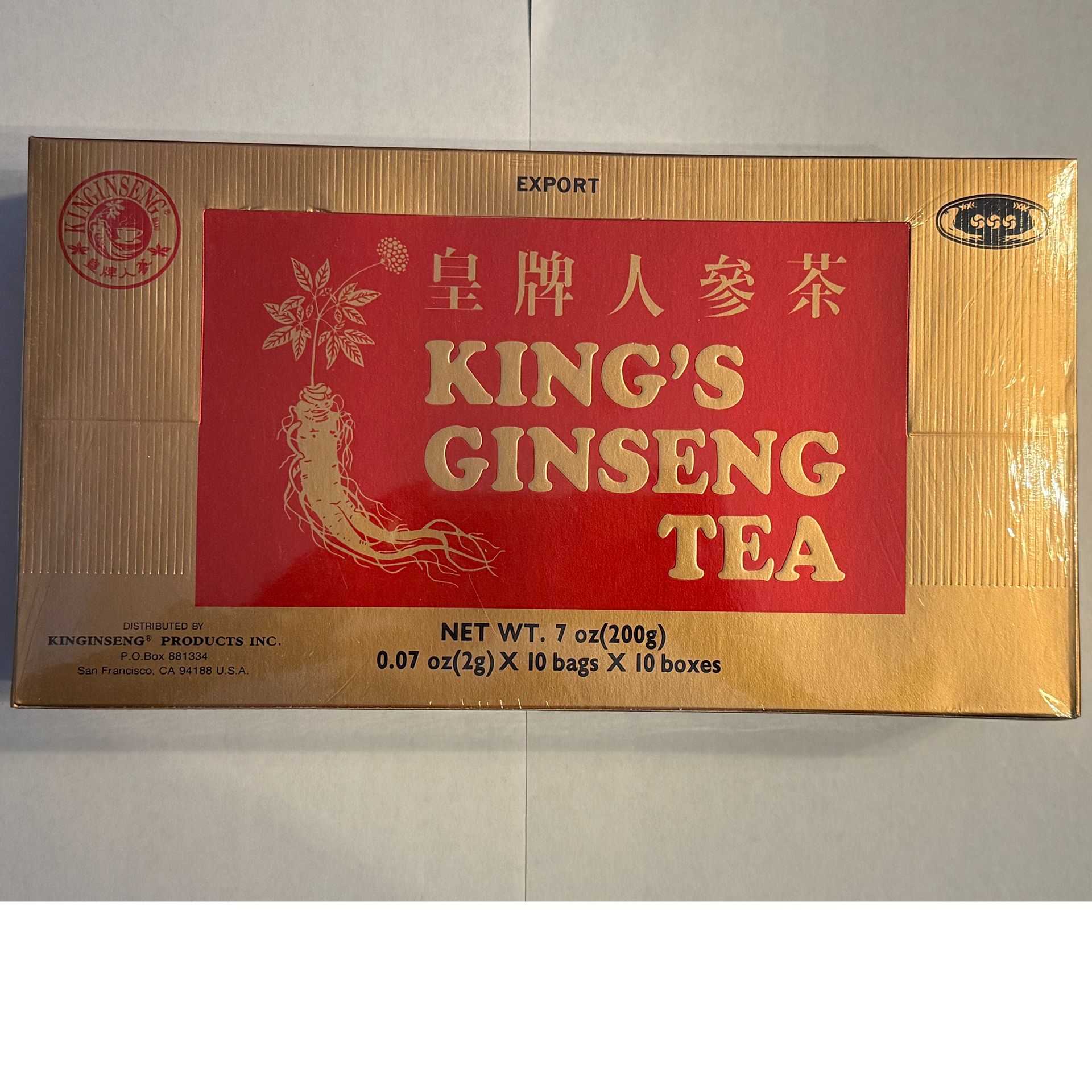 King's Ginseng Tea 100 bags - Weee!