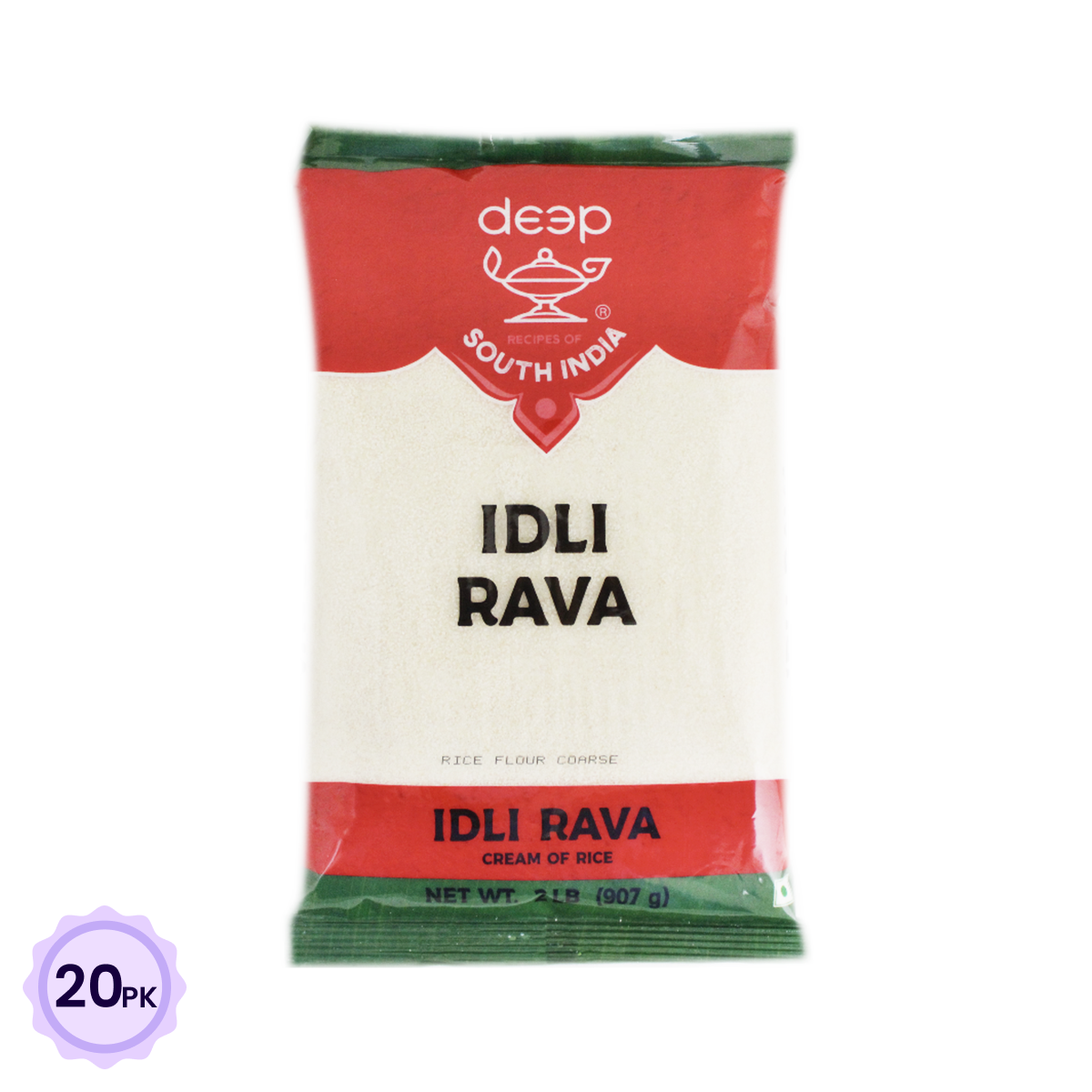 Get [Pack of 20] Deep South Indian Idli Rava Flour 2 lb Delivered ...