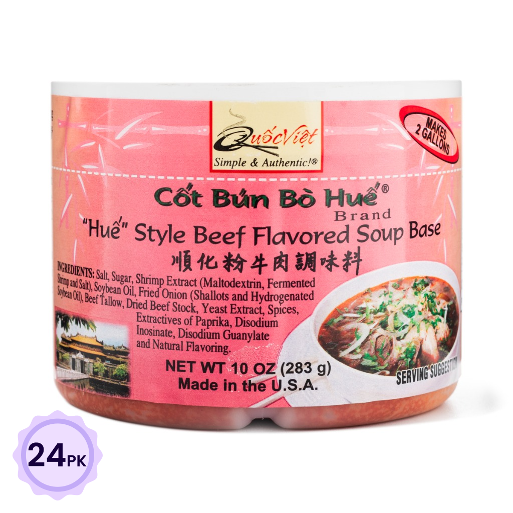 Get [Pack of 24] Quoc Viet Soup Base, Hue Style Beef Flavor 10 oz ...