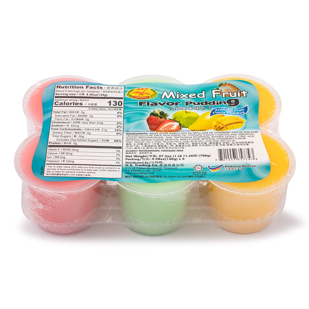 Get Dragonfly Mixed Fruit Flavored Pudding 6pk Delivered | Weee! Asian ...