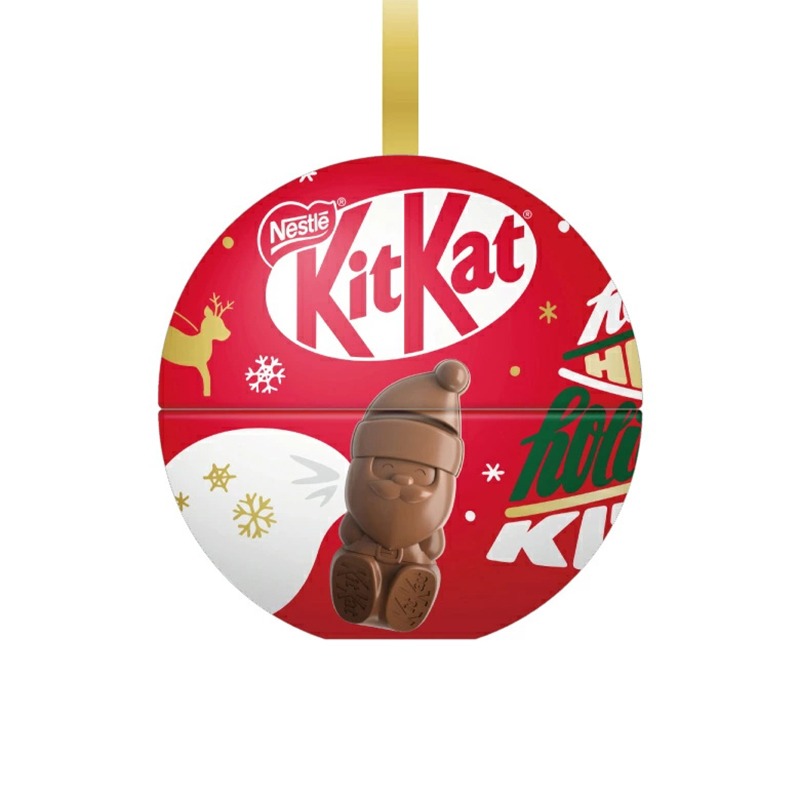 Get Nestle KitKat Holiday Santa Claus Ornament Chocolate Jar 5 pieces ...