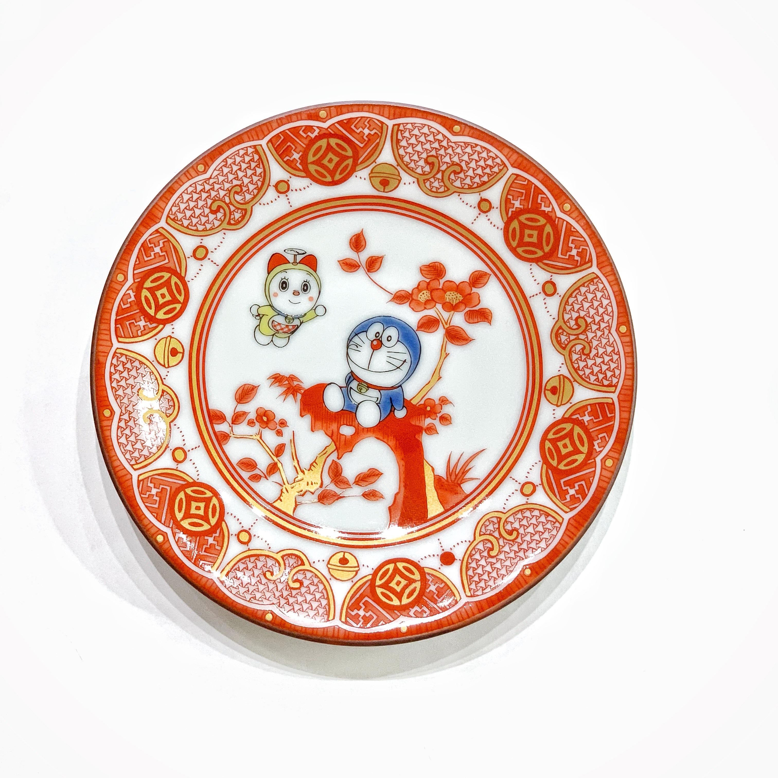 Get Kutani ware X Doraemon plate-Red (Gift box) Delivered | Weee! Asian ...