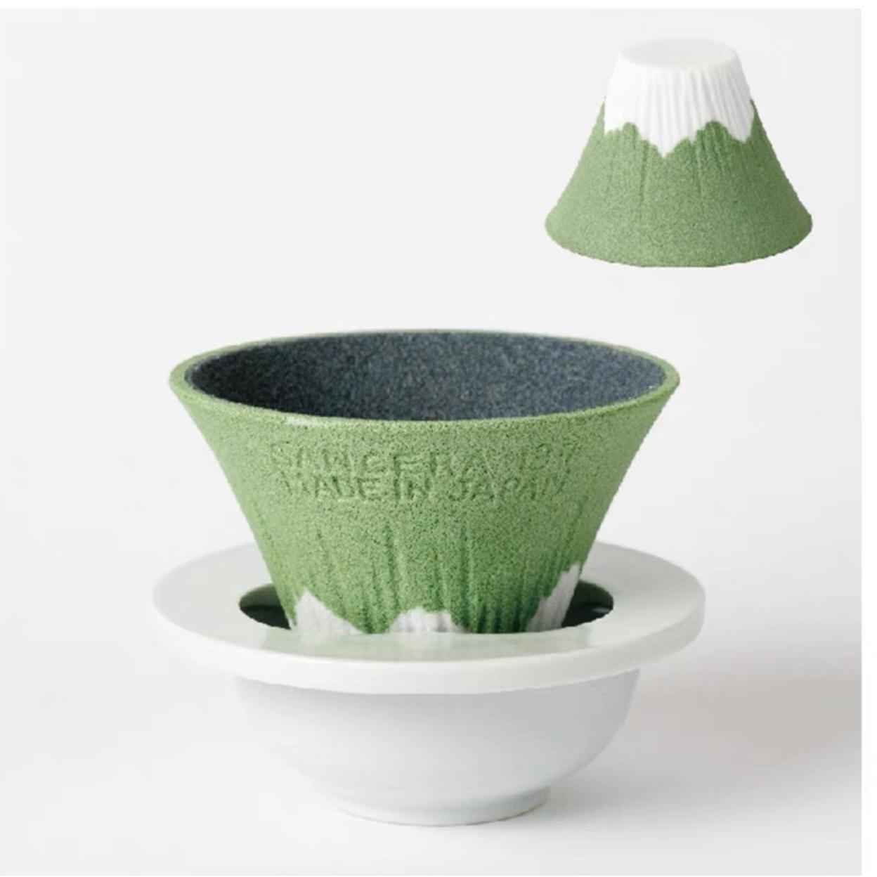 Get Japan Mt Fuji Ceramic Coffee Filter- Reusable(Gift Box) Green ...