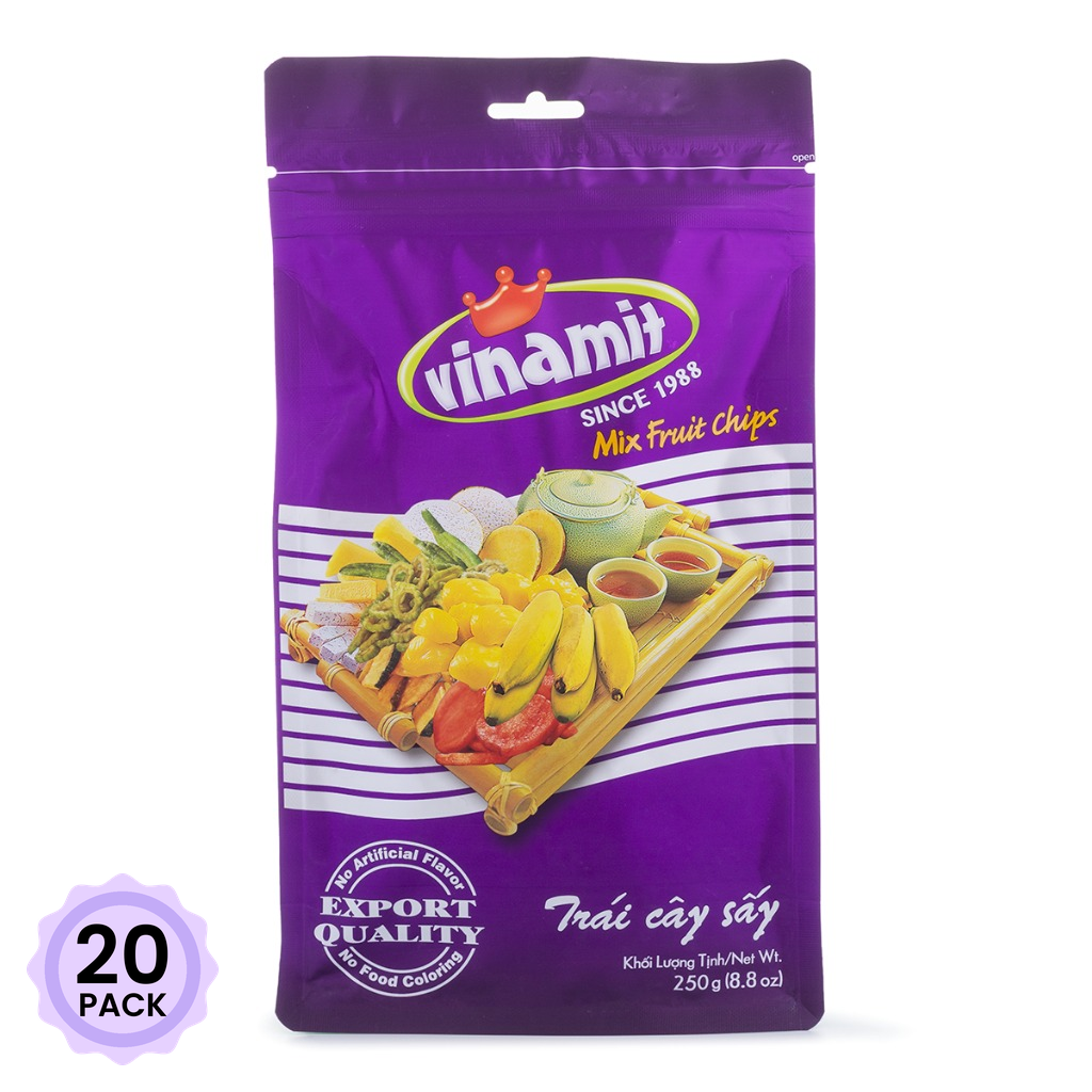 Get Vinamit Mixed Fruit Chips 250 g*20 pack Delivered | Weee! Asian Market