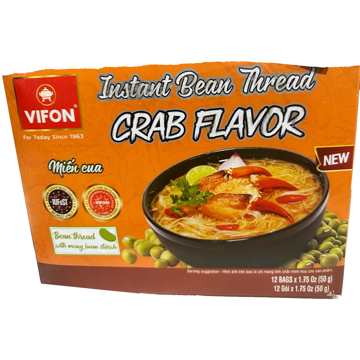 VIFON CRAB FLAVOR INSTANT BEAN THREAD pack of 12 - Weee!