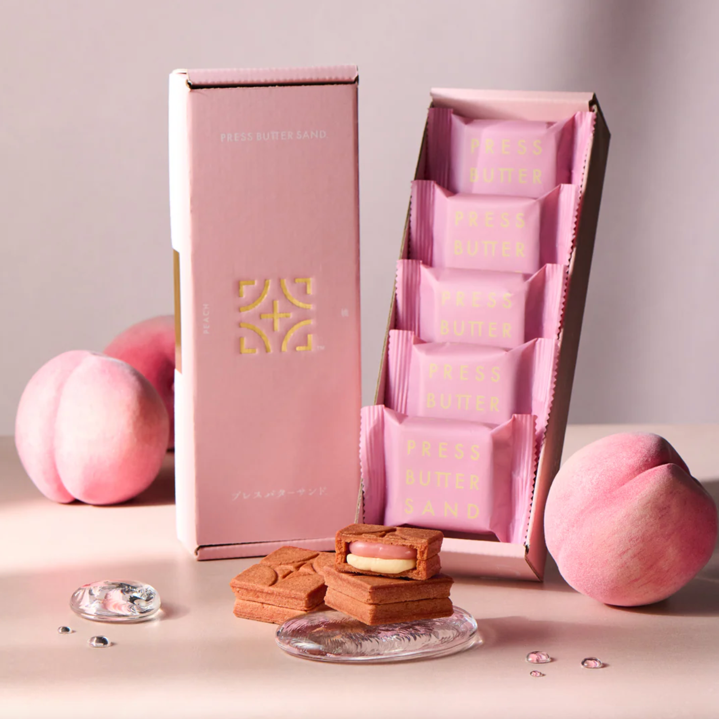 Get PRESS BUTTER SAND Summer Limited Peach Butter Sand 5pcs Delivered ...