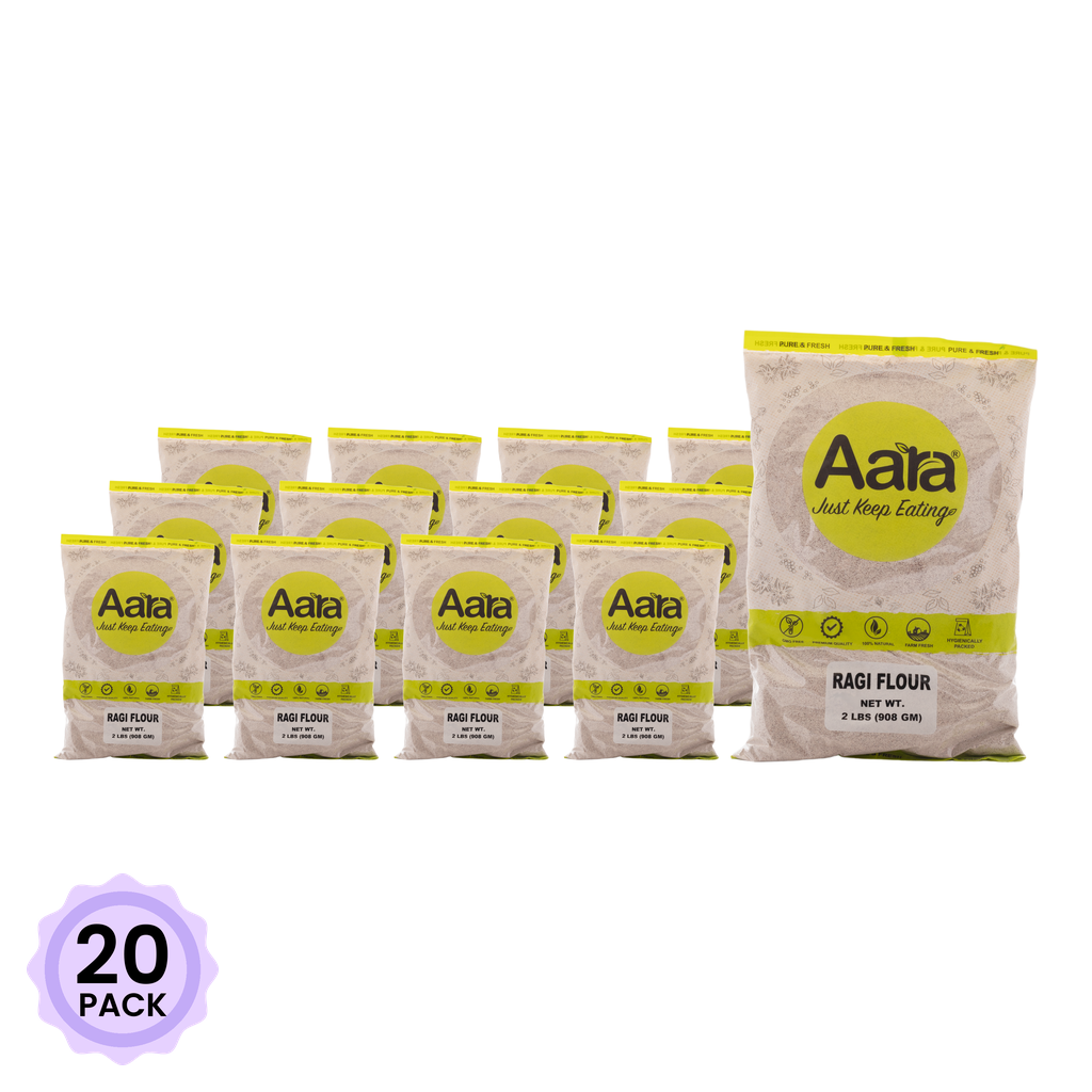 Get Aara Ragi Flour (Finger Millet Flour) 2 lb*20 pack Delivered | Weee ...