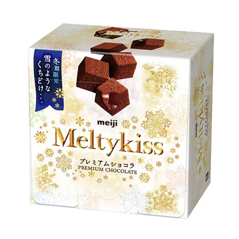 MEIJI明治 冬季限定 Melty Kiss 高级 原味巧克力 56g - Weee!