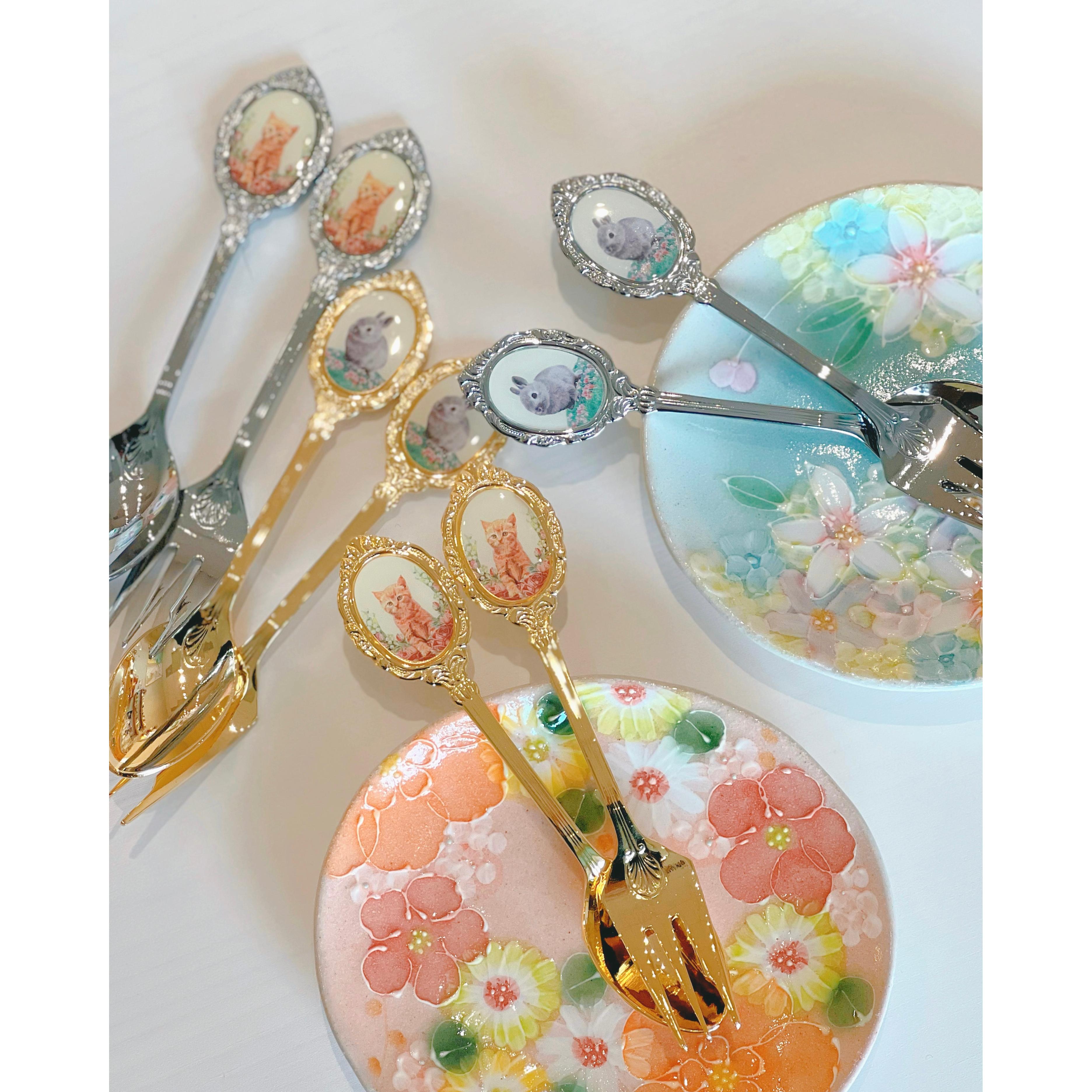 Get Japan Made Dessert Spoon Sliver Bunny spoon Delivered | Weee! Asian ...