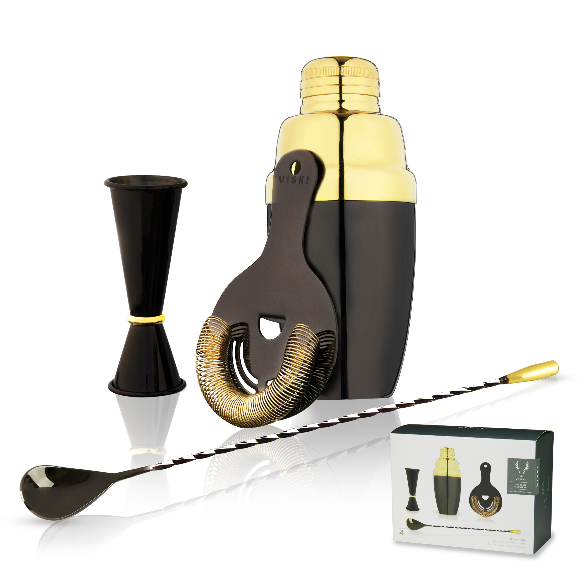 Get Two Toned Barware Set by Viski Delivered | Weee! Asian Market