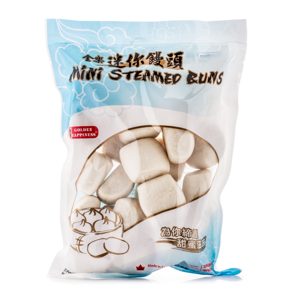 Get Golden Happiness Steamed Mini Plain Buns, Frozen Delivered | Weee ...