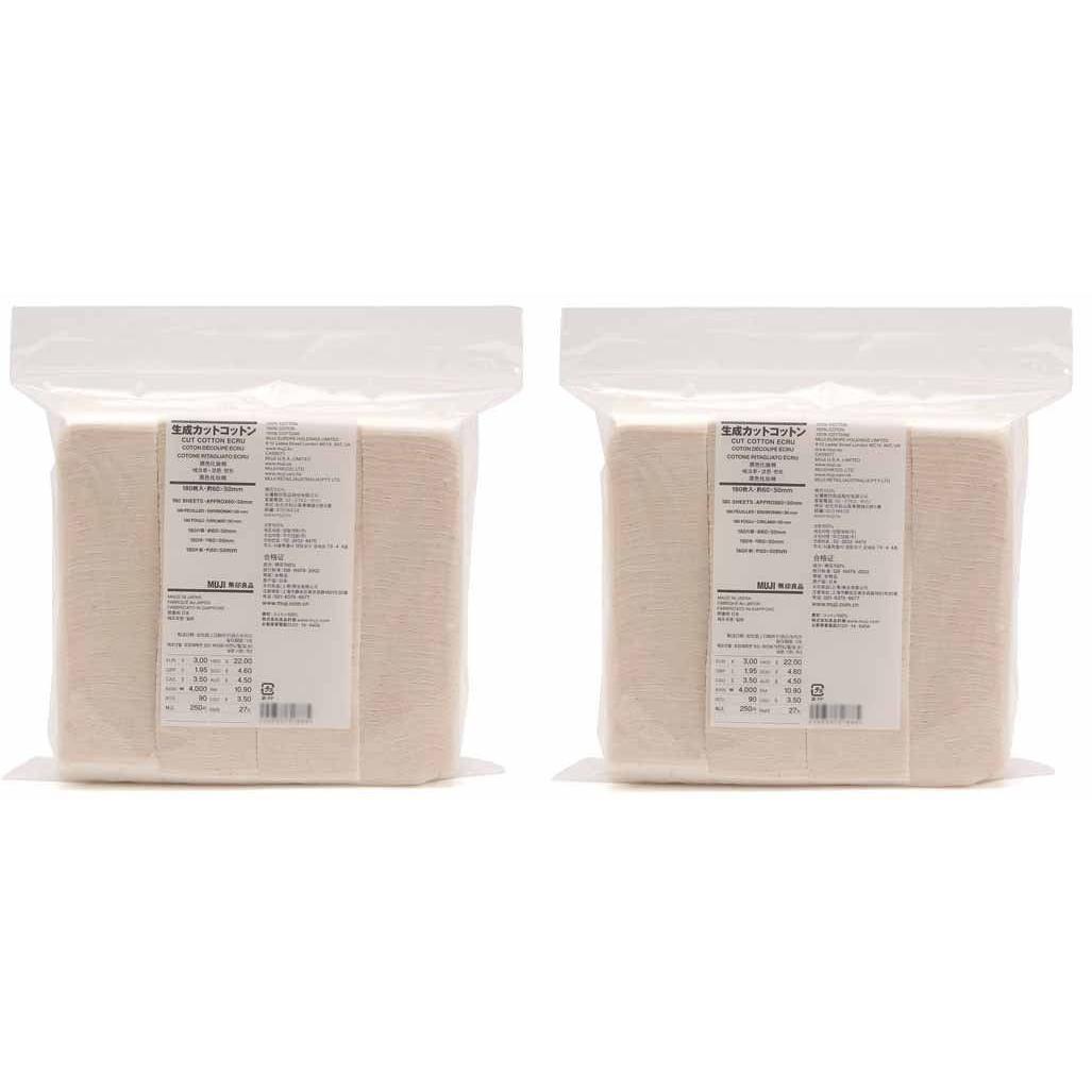 Get MUJI Cut Cotton Ecru x2 180pc Delivered | Weee! Asian Market