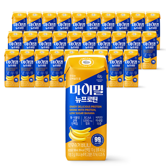 [Daesang Well Life] My Meal New Protein - Banana 190ml (30 Pieces x 1 Box) - Weee!