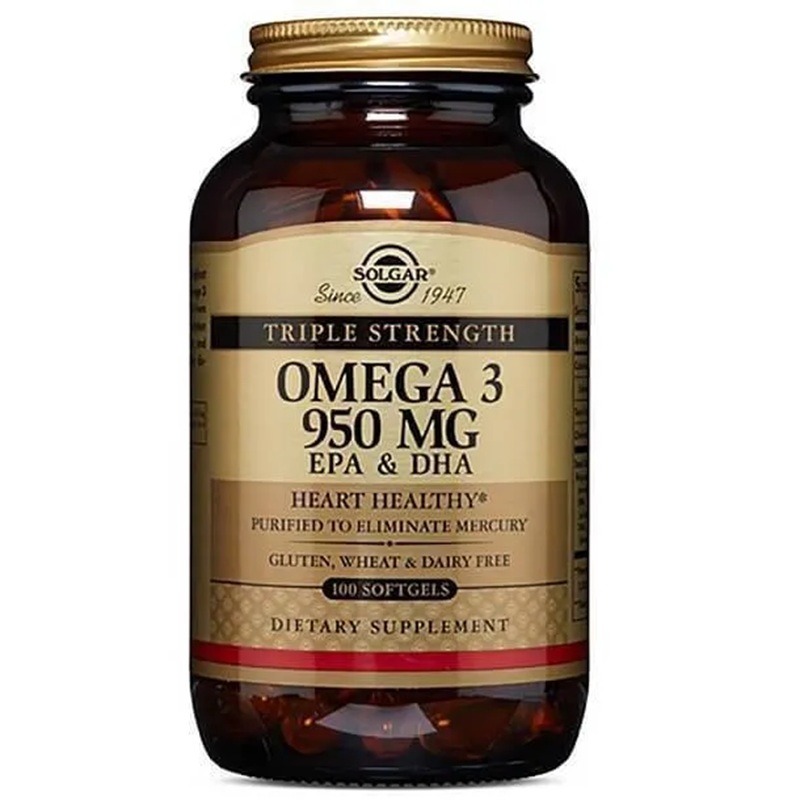 Get Solgar Triple Strength Omega 3 950 MG 100 Softgels Delivered | Weee ...