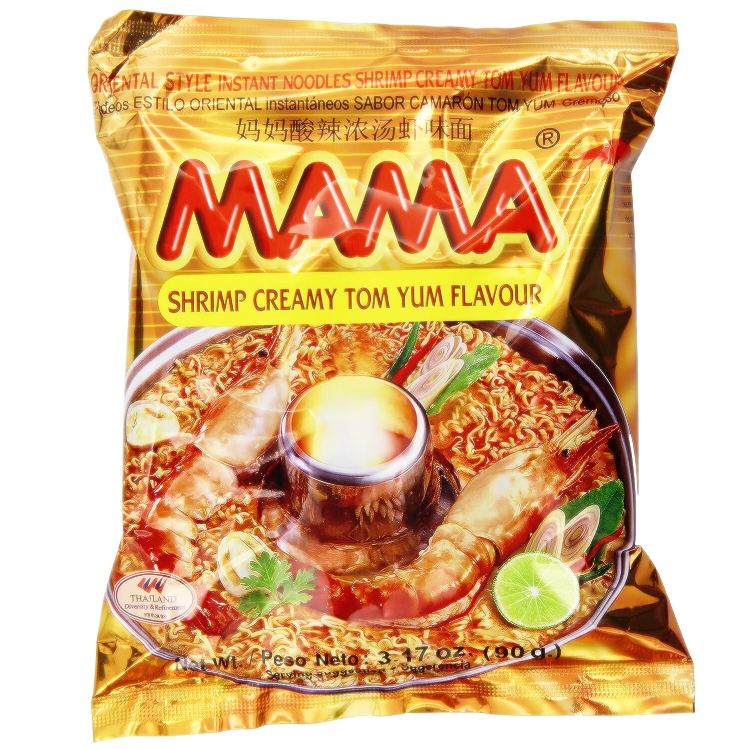 Get Mama Instant Noodle, Creamy Tom Yum Spicy Flavor 1 count Delivered ...