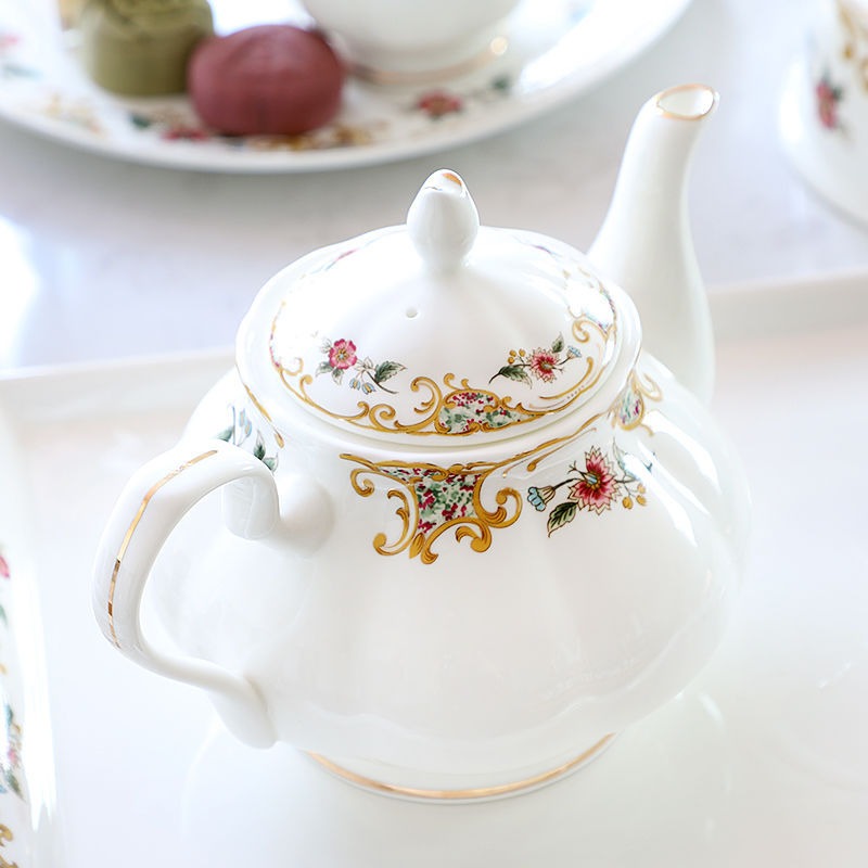 Get BESTLEAFTEA Elegant English Afternoon Tea China Bone Teapot Coffee ...