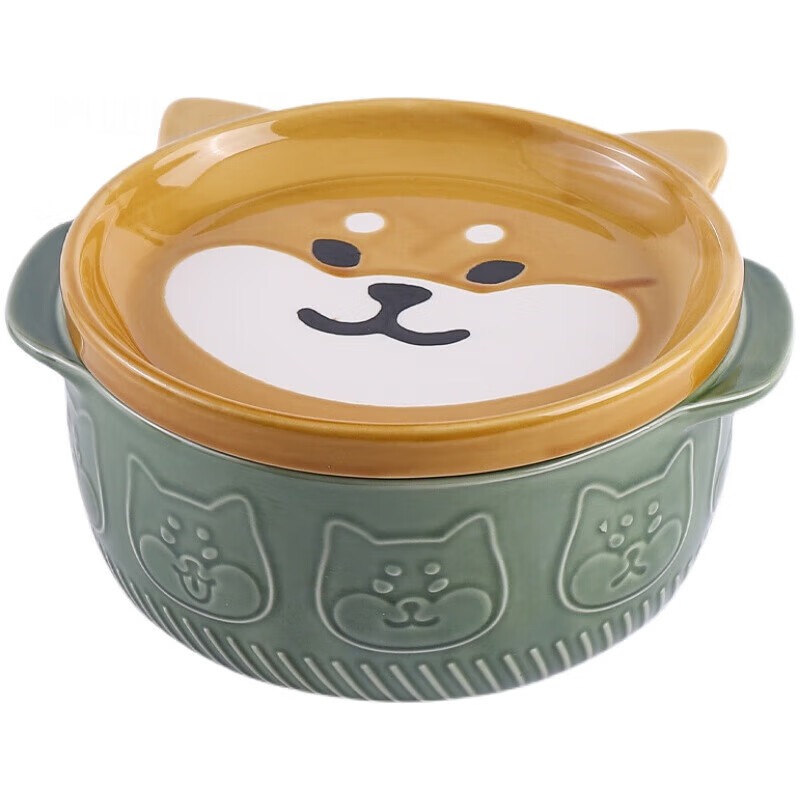 Get Cartoon Ceramic Instant Noodle Bowl With Lid 850ml Delivered | Weee ...
