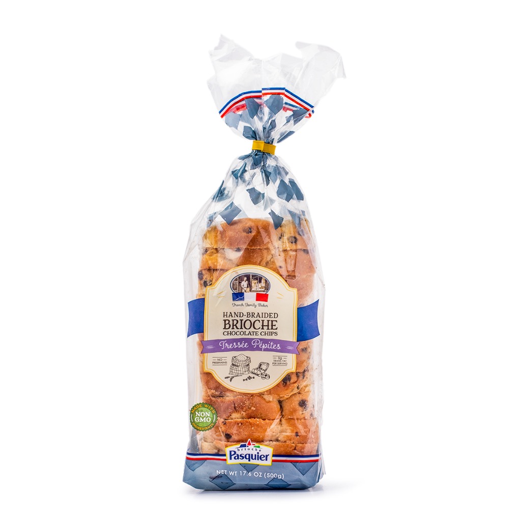 Get Brioche Pasquier Hand-Braided Brioche Sliced Loaf, Chocolate Chips ...