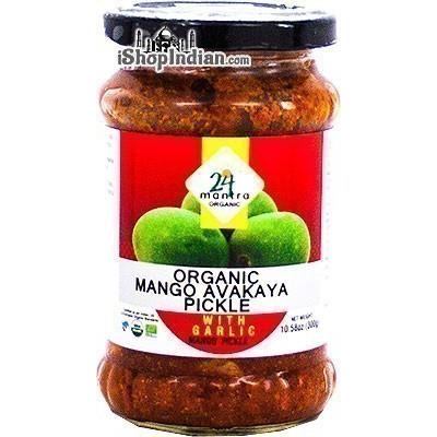 Get 24 Mantra Mango Avakaya Pickle with Garlic 10.58oz Delivered | Weee ...