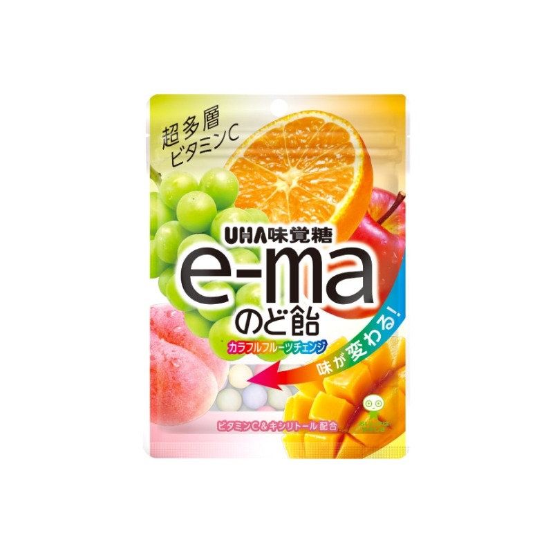 Get UHA E-ma Colorful Fruit Candy for Throat 50g Delivered | Weee! Asian Market