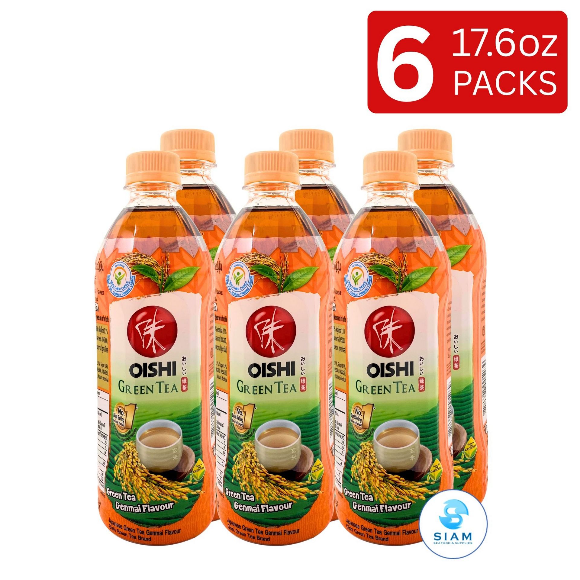 Get (6-Pack) Oishi Green Tea, Genmai Flavor Delivered | Weee! Asian Market