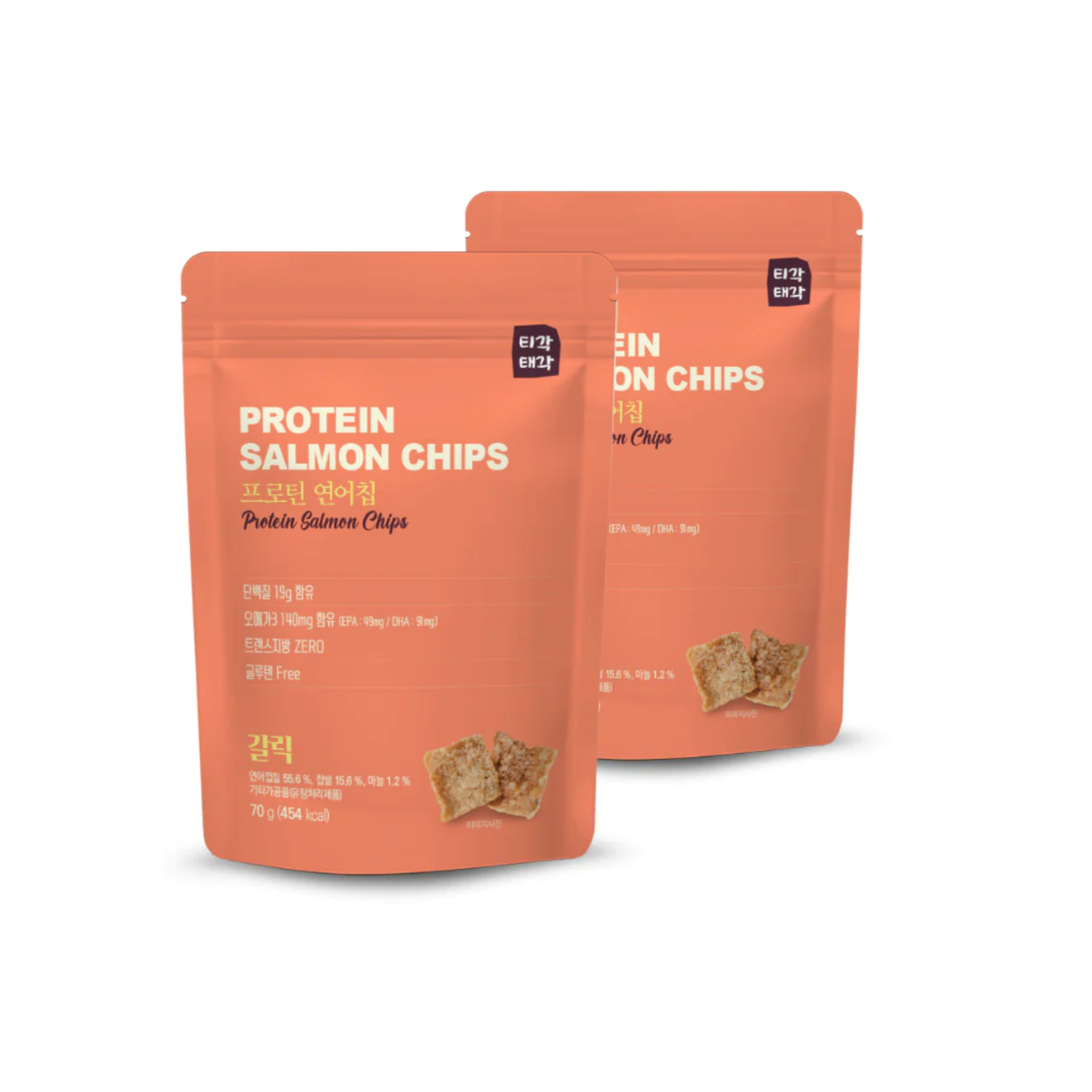 Get TIGAKTEGAK Protein Salmon Chips - Garlic Flavored - Pack of 2 / Delivered | Weee! Asian Market