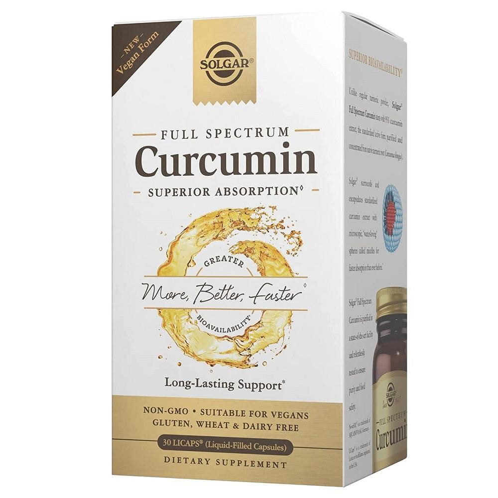 Get Solgar Full Spectrum Curcumin Liquid Extract (30 Licaps) Delivered ...