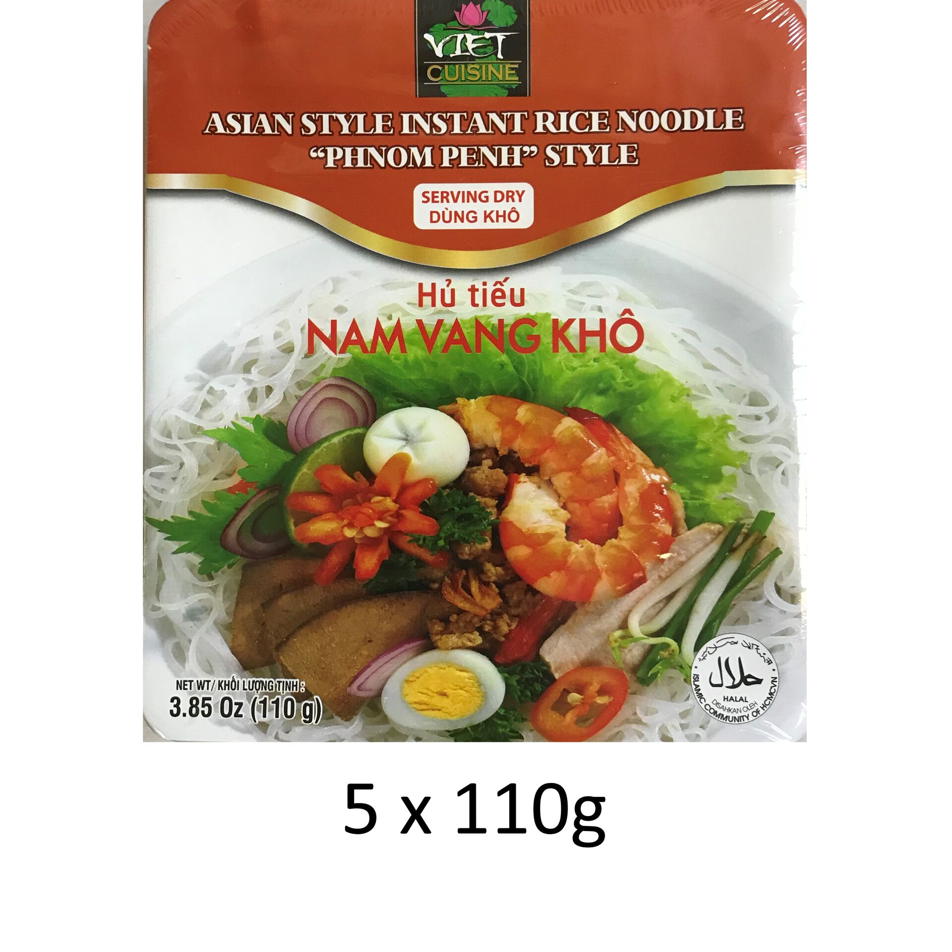 Get Viet Cuisine Instant Rice Noodle Phnom Penh Style pack of 5 ...
