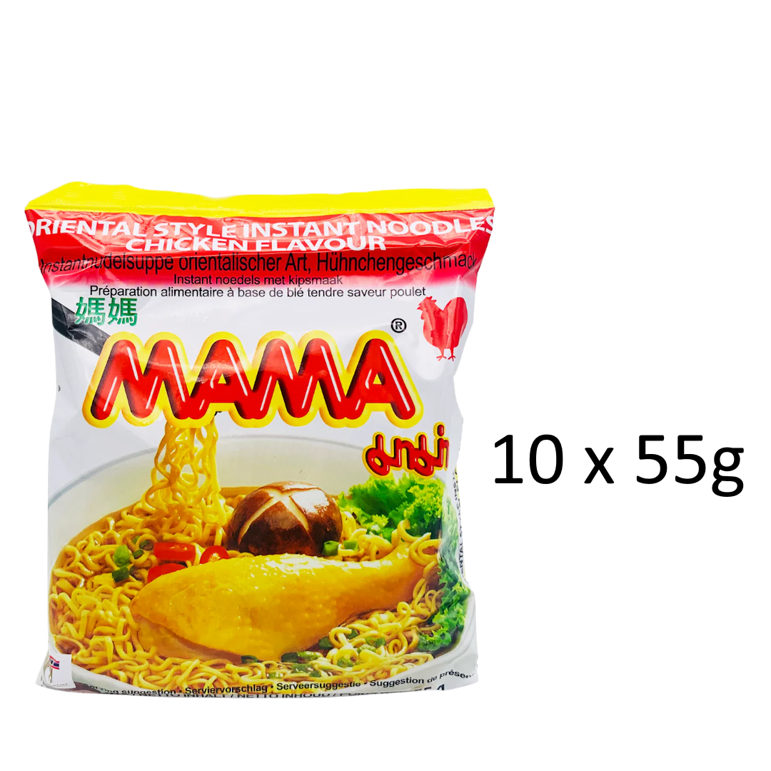 Get MAMA Noodles CHICKEN Instant Spicy Noodles with Delicious Thai Flavors 10pk Delivered | Weee ...